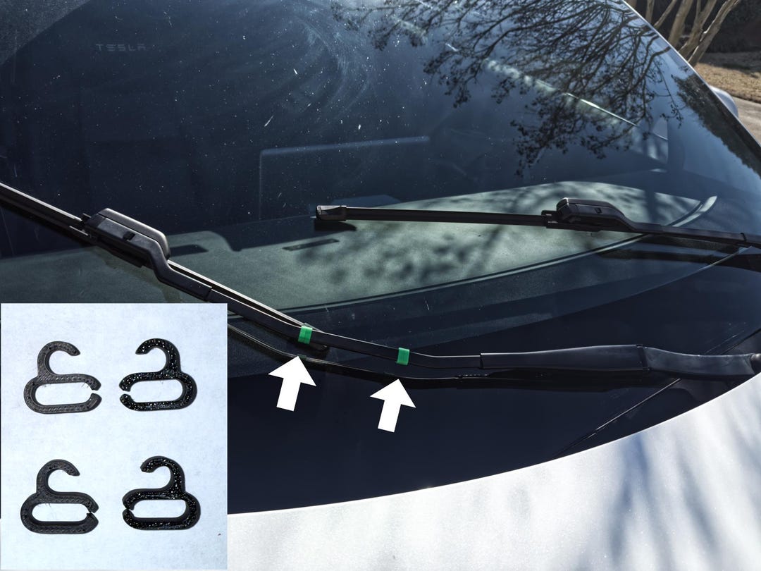 Tesla M3/MY Black Wiper Clip Replacement – Durable 3D Printed ASA – 1 ...