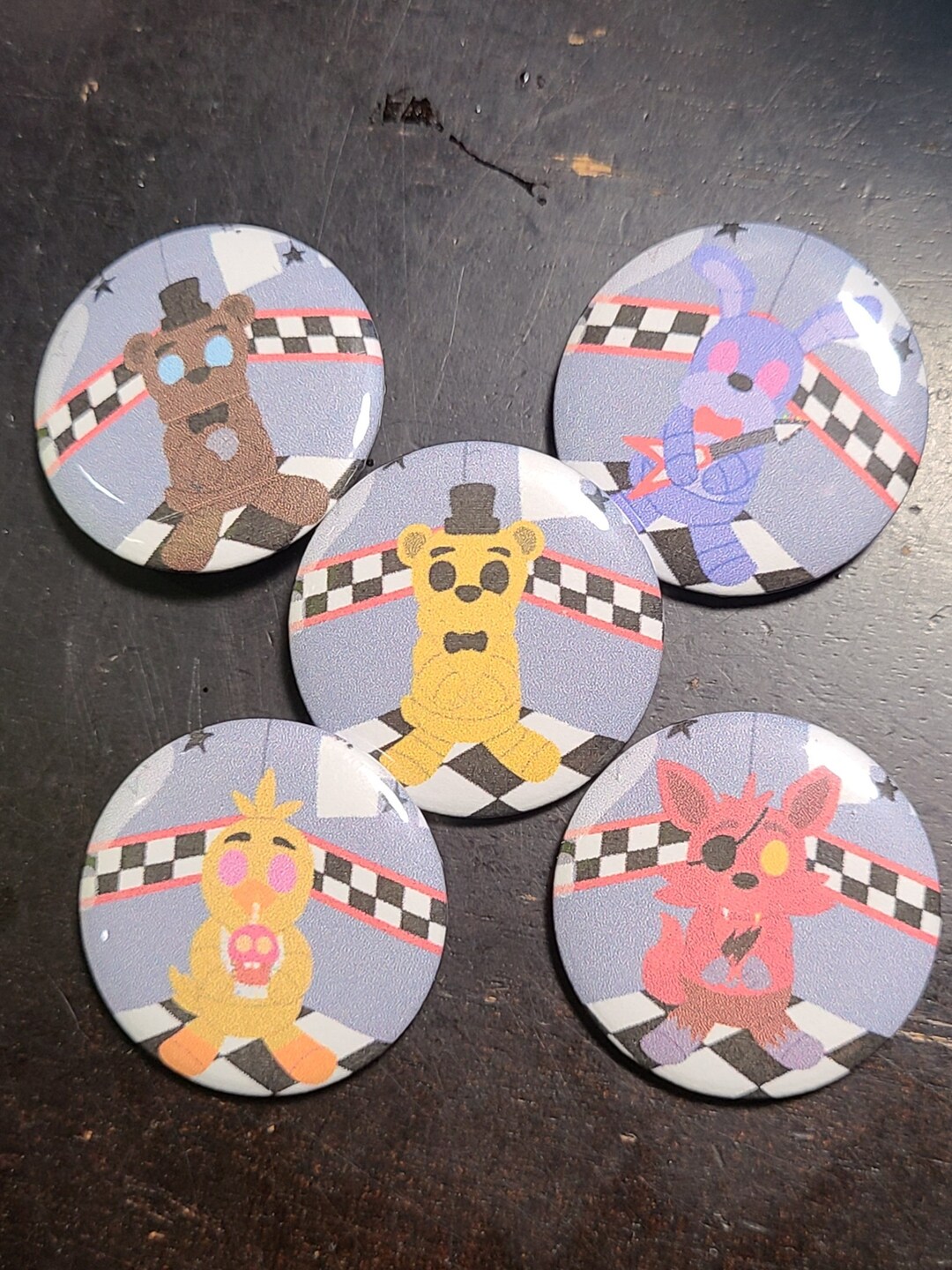 Five Nights at Freddy's - Pin Back Buttons - Etsy