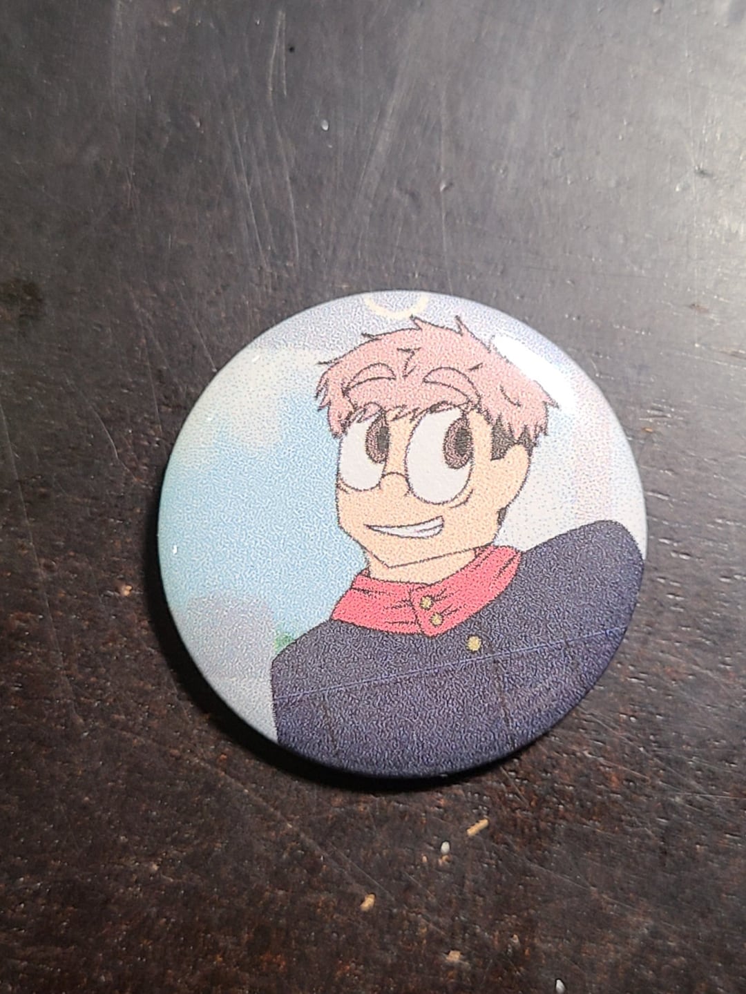 Jujutsu Kaisen Itadori Pin Back Button - Etsy