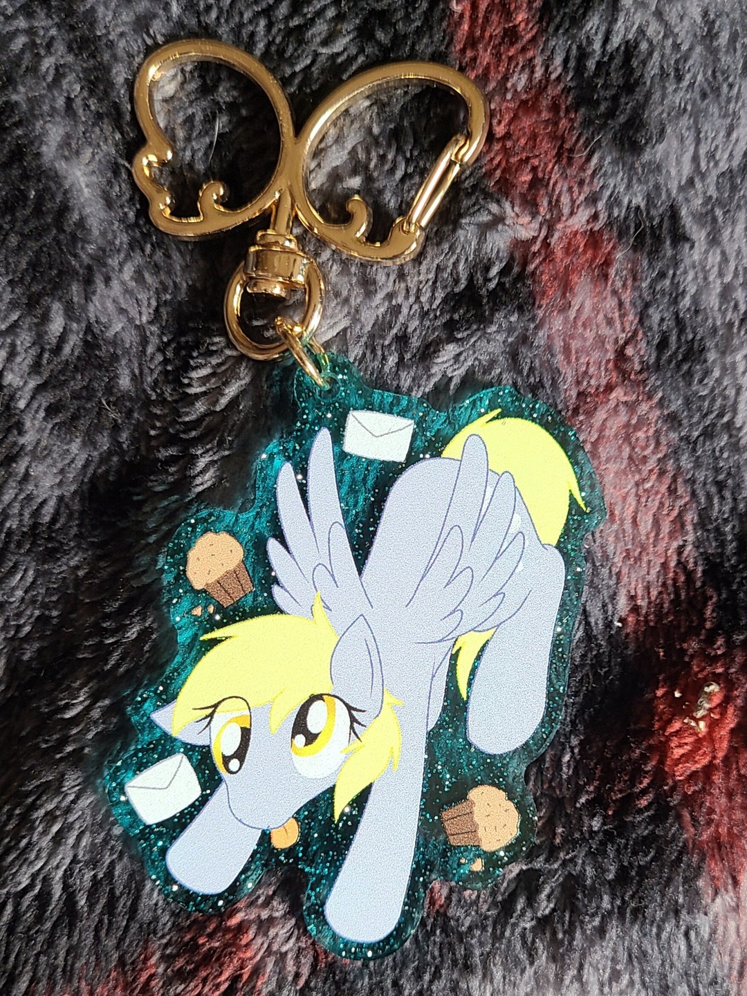 My Little Pony - Derpy Glitter Keychain - Etsy