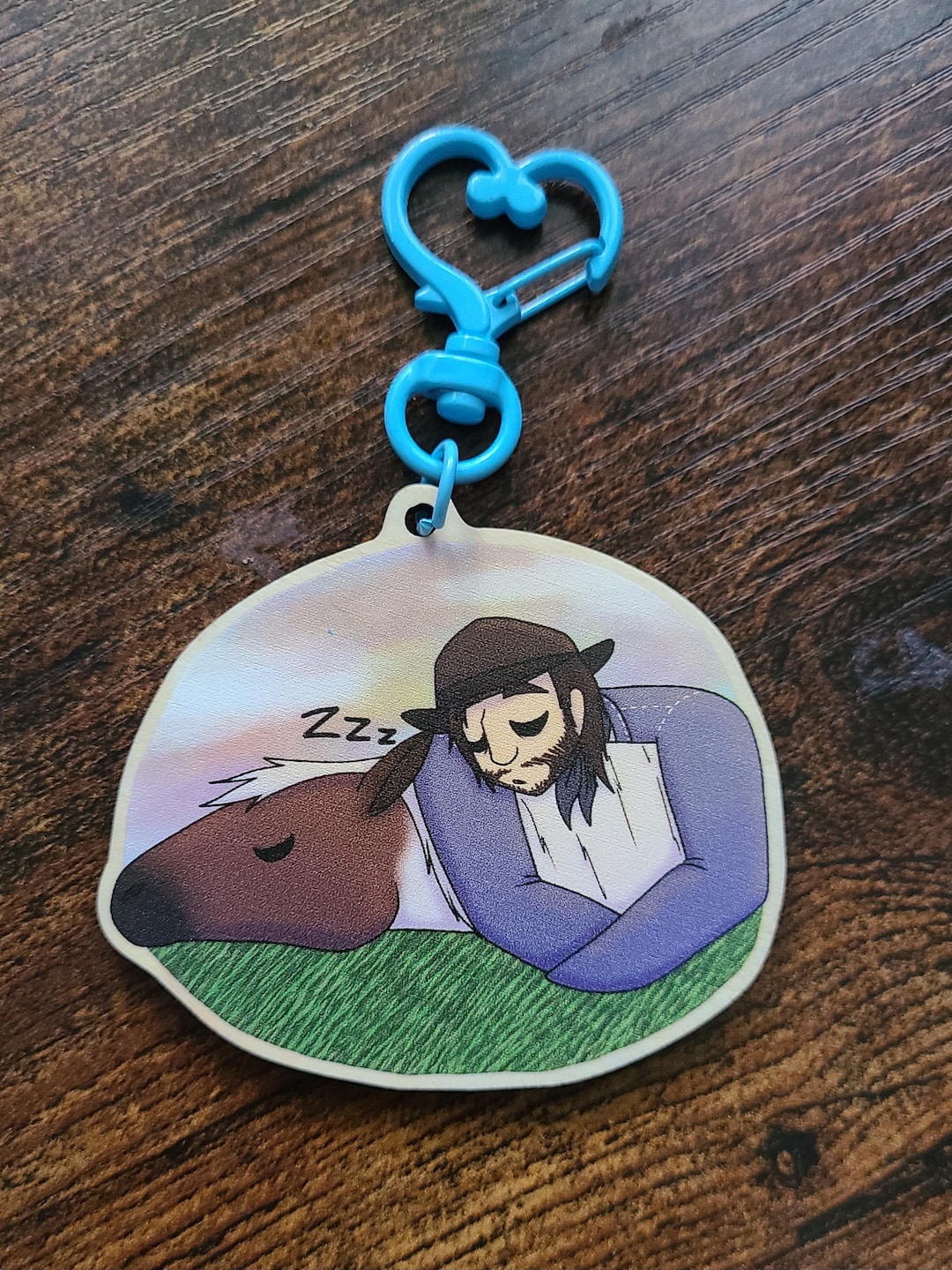 RDR2 - Kieran Duffy Napping Wooden Keychains - Etsy