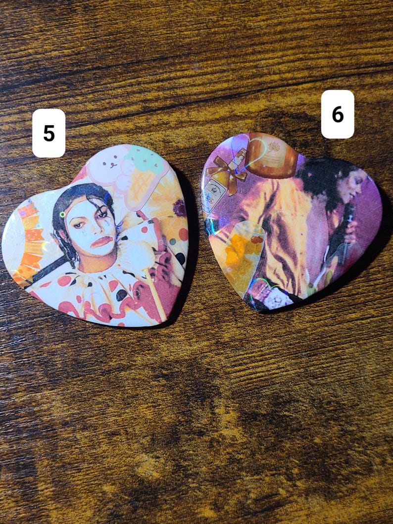 Michael Jackson - Badges coeur - Etsy France