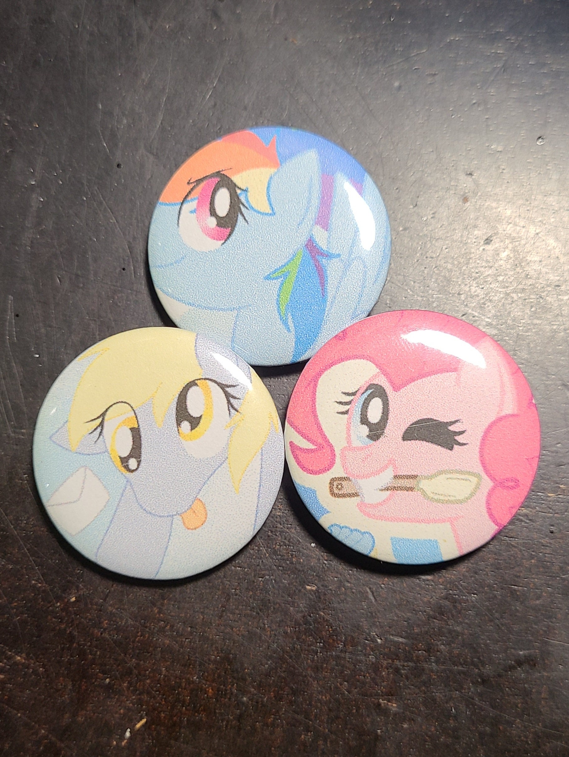 My Little Pony Pin Back Buttons - Etsy