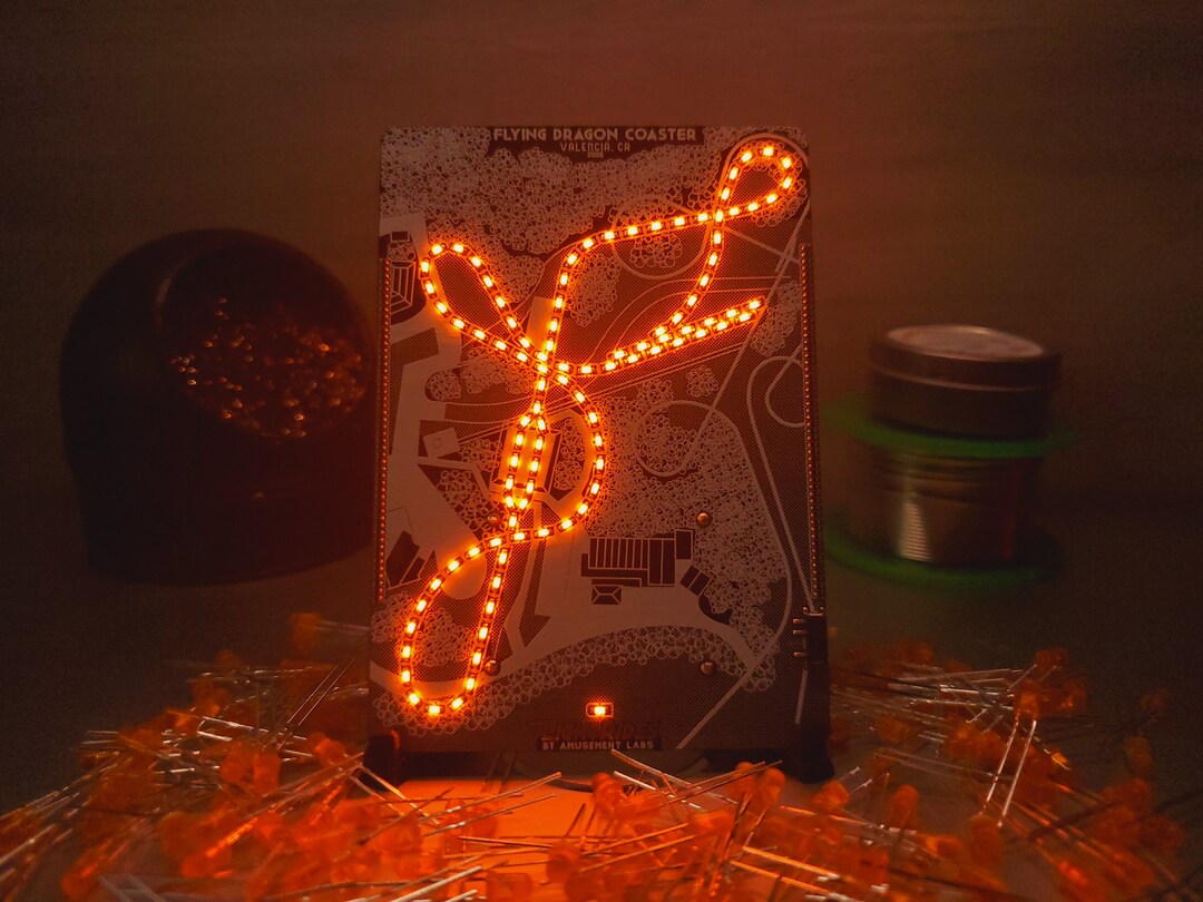 Tatsu Inspired "flying Dragon Coaster" | Lightrides | Light-up LED ...