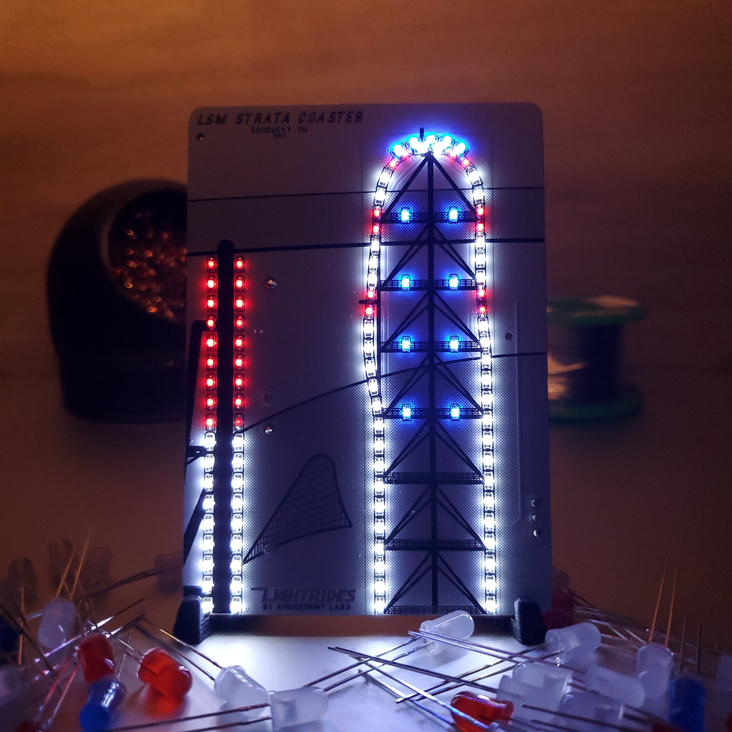 Top Thrill 2 Inspired lsm Strata Coaster Lightrides Light-up LED Roller ...