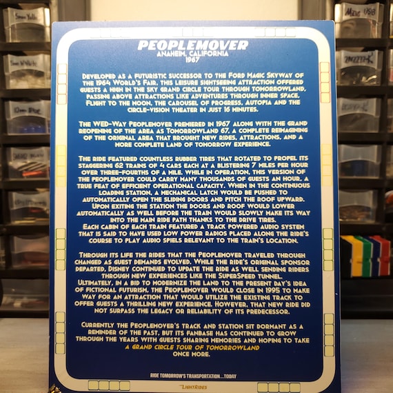 Disneyland Peoplemover History
