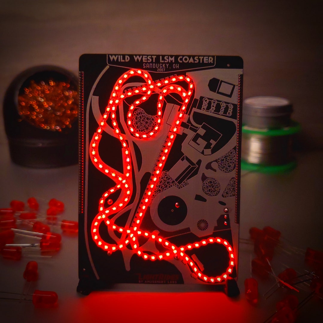 Maverick Inspired LED Display "wild West LSM Coaster" | Lightrides ...