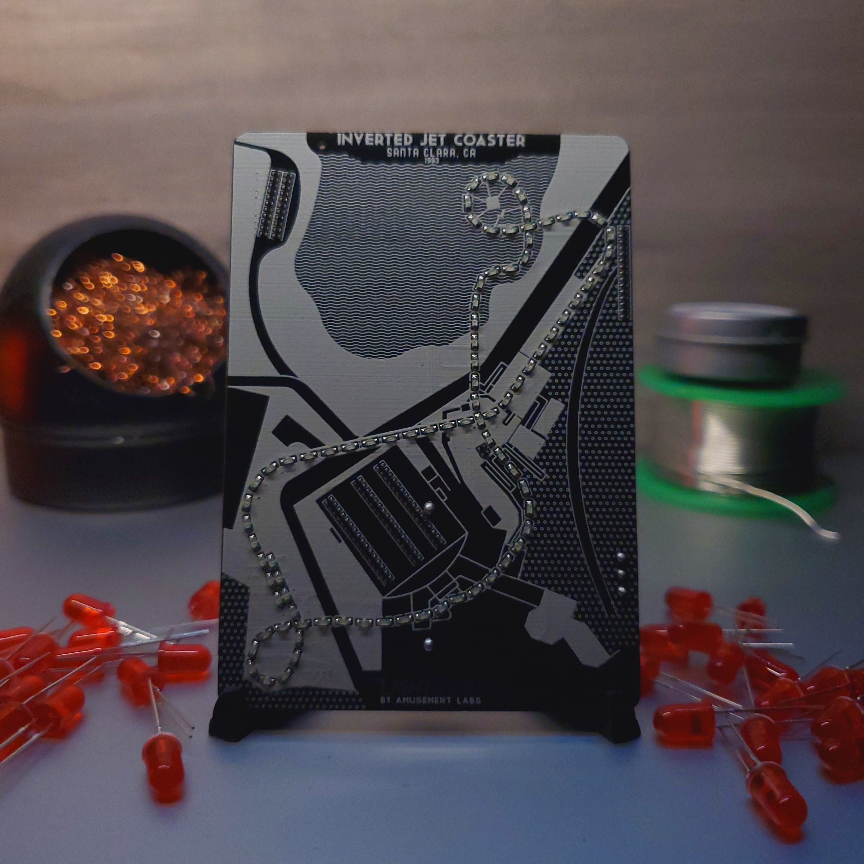 Flight Deck Inspired LED Display inverted Jet Coaster Santa Clara, CA ...