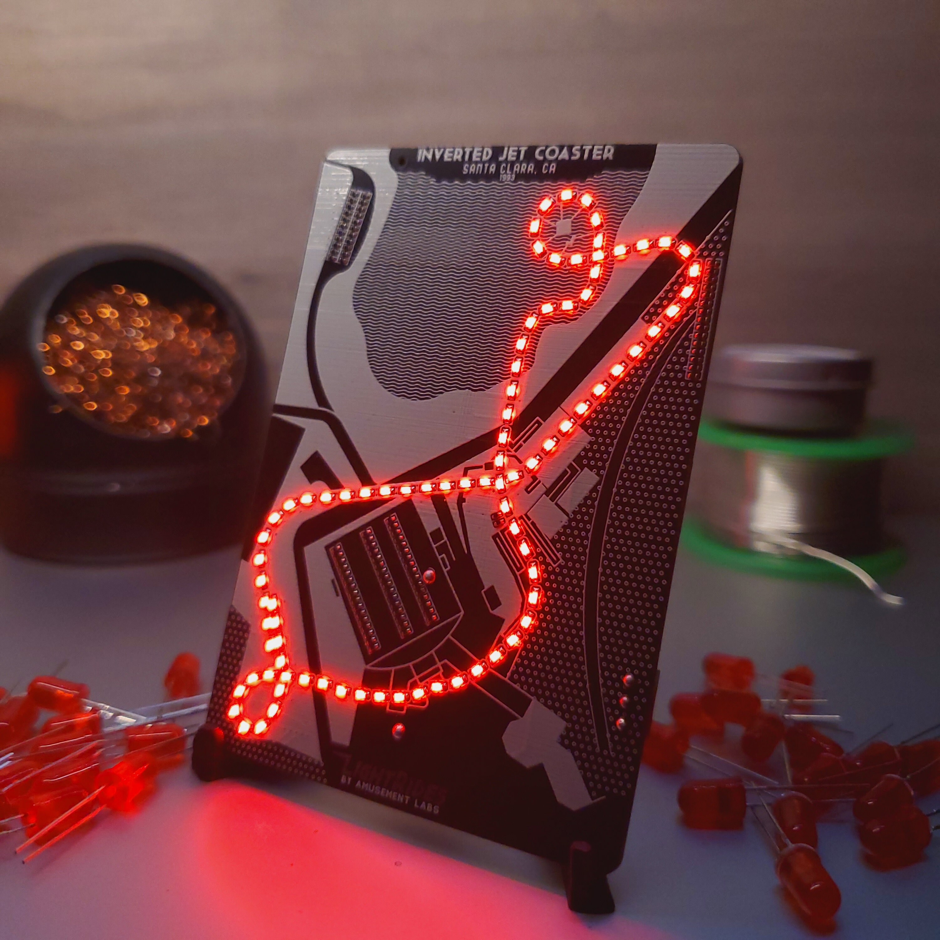 Flight Deck Inspired LED Display inverted Jet Coaster Santa Clara, CA ...