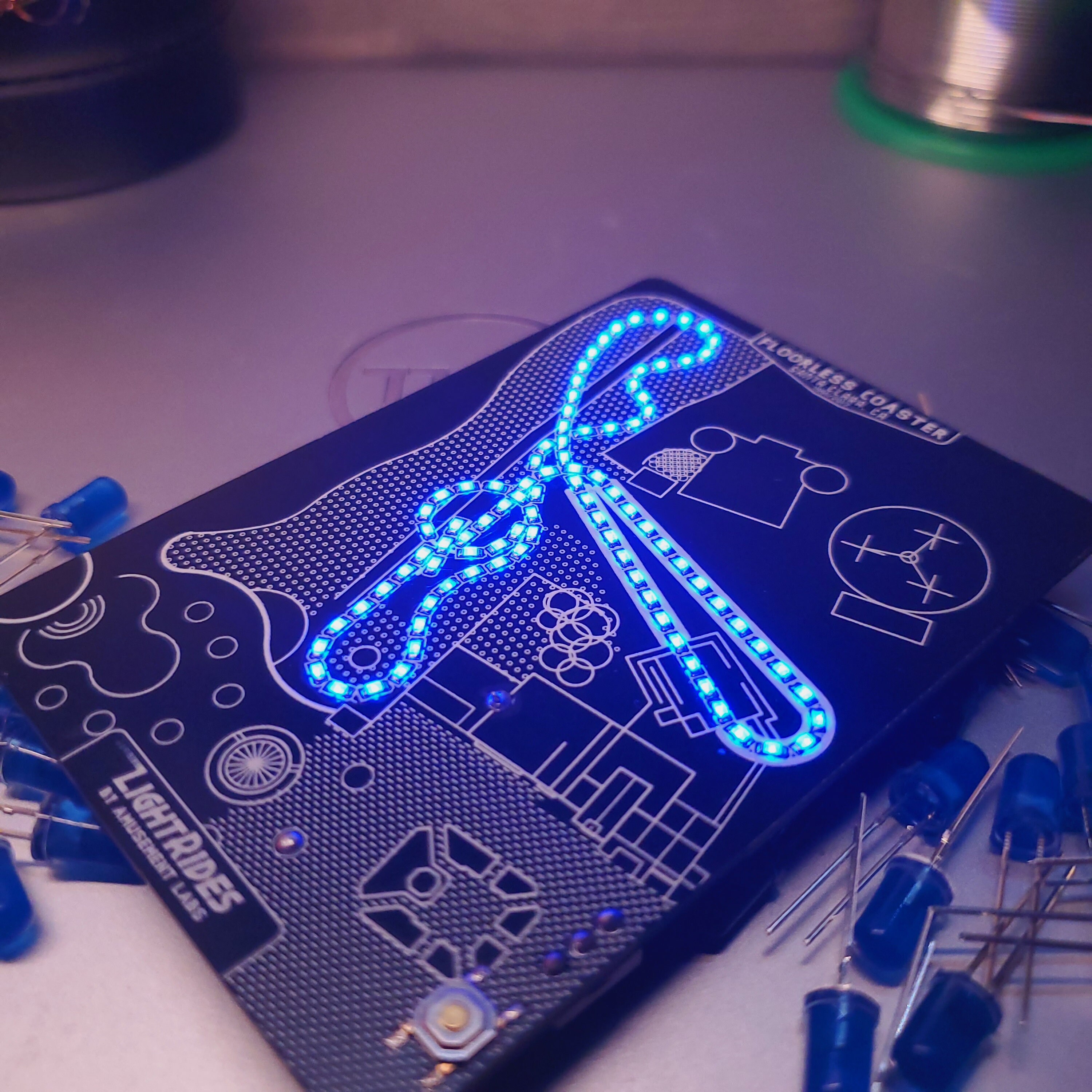 Patriot Inspired LED Display floorless Coaster Santa Clara, CA ...