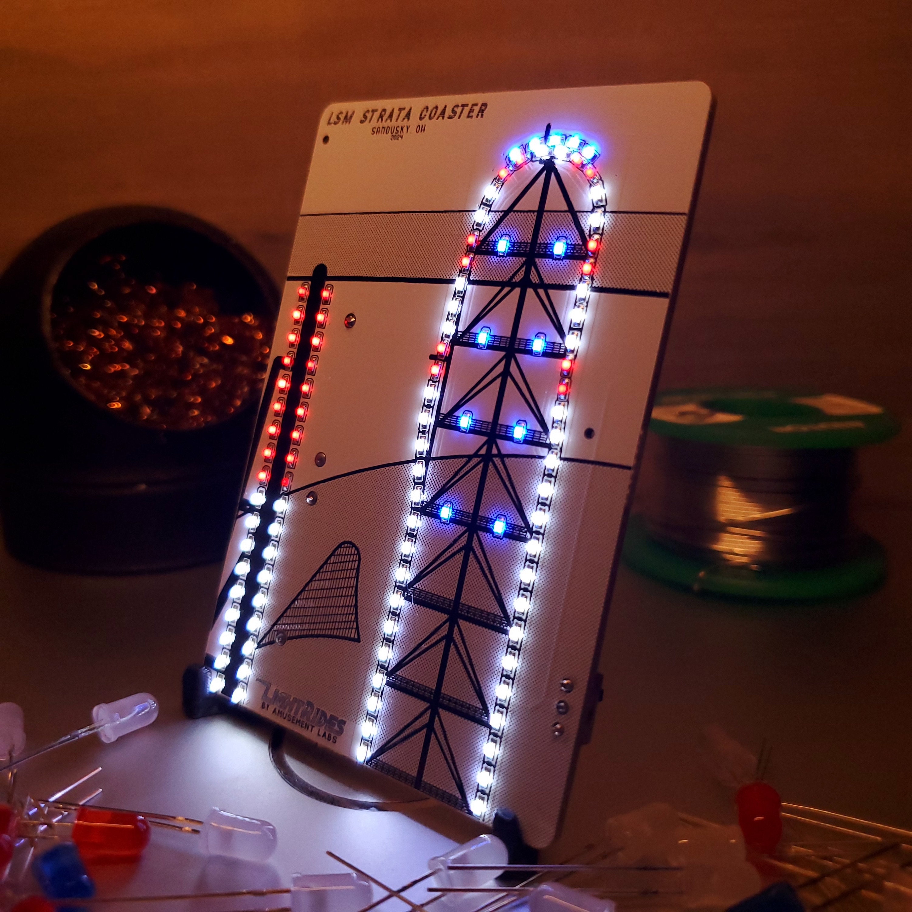 Top Thrill 2 Inspired lsm Strata Coaster Lightrides Light-up LED Roller ...