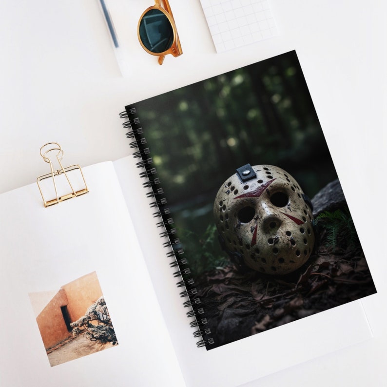 Jason Voorhees Spiral Notebook Friday the 13th Spiral Notebook Horror ...