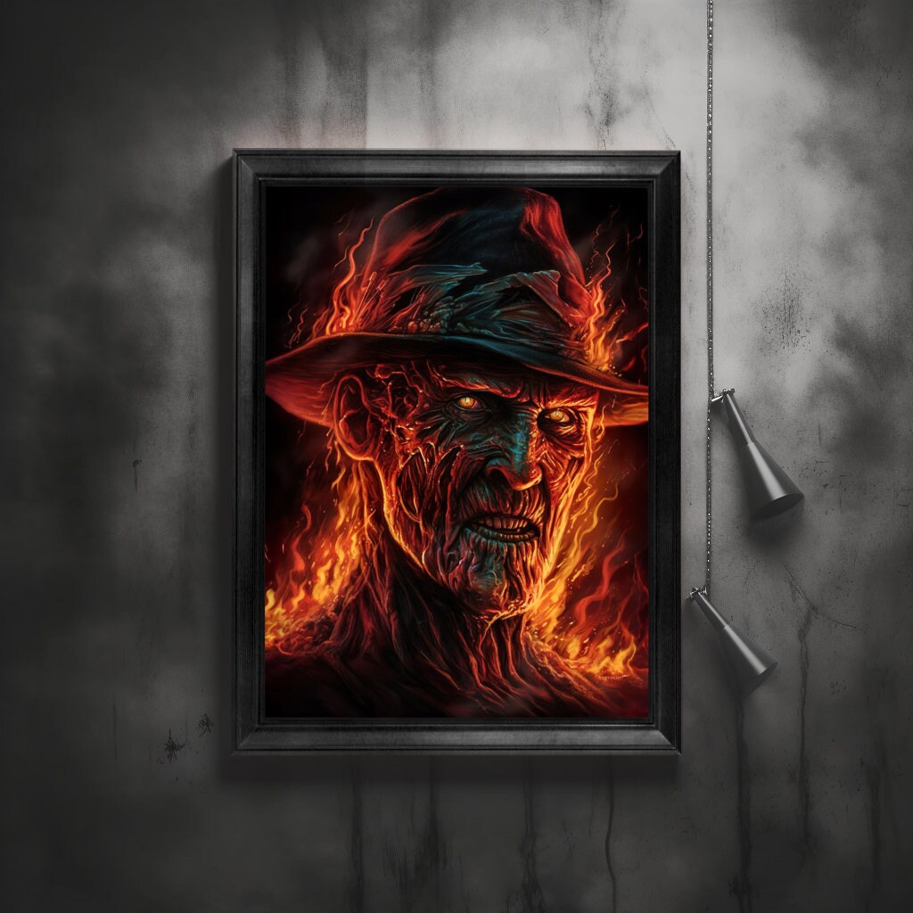 Freddy Krueger Poster Freddy Krueger Digital Art Freddy - Etsy
