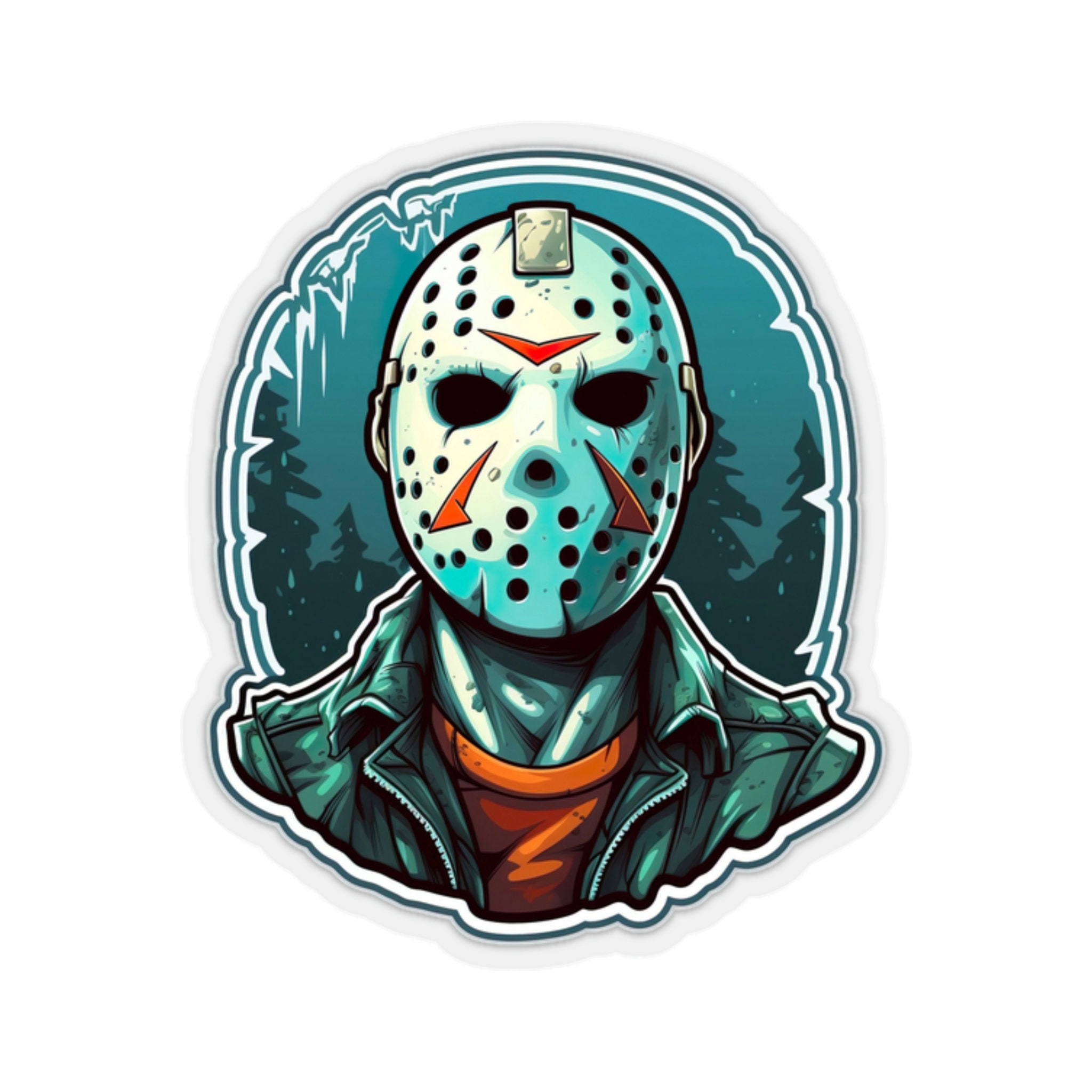 Jason Voorhees Sticker Friday the 13th Sticker Horror Stickers Horror ...