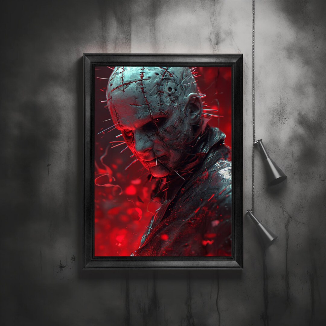 Pinhead Digital Poster Hellraiser Digital Poster Horror Poster Pinhead ...