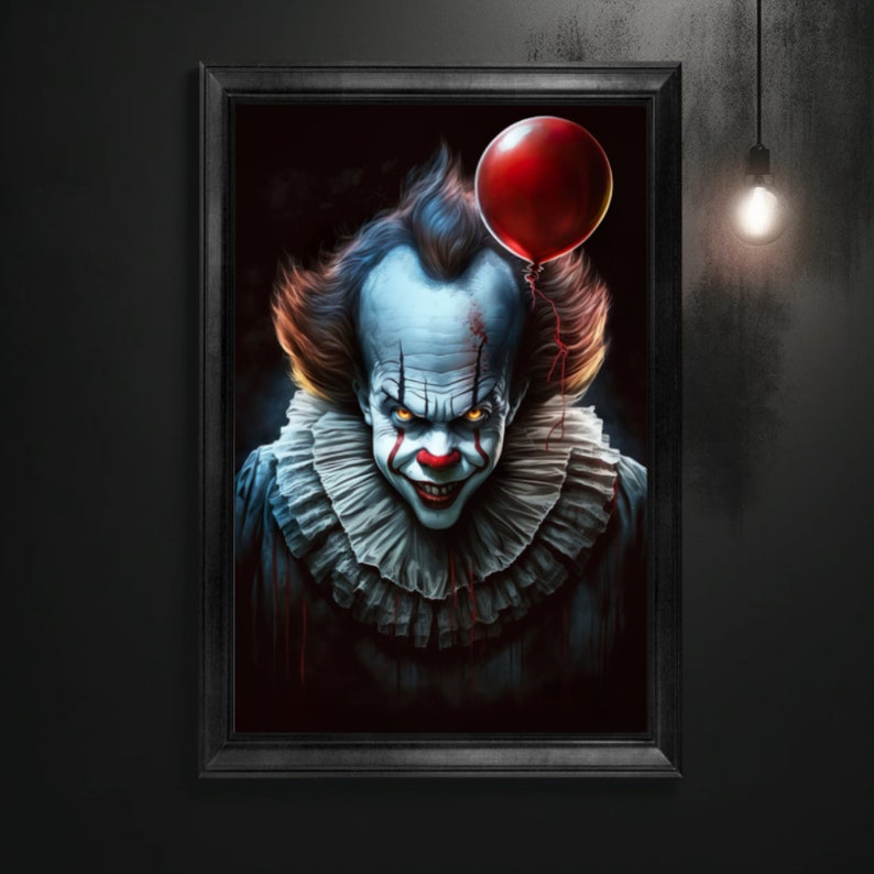 Pennywise Poster Pennywise Digital Art Pennywise Downloadable - Etsy