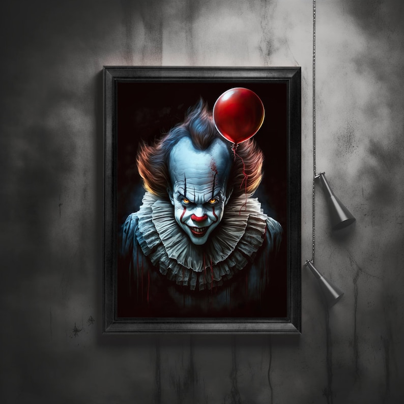 Pennywise Poster Pennywise Digital Art Pennywise Downloadable - Etsy