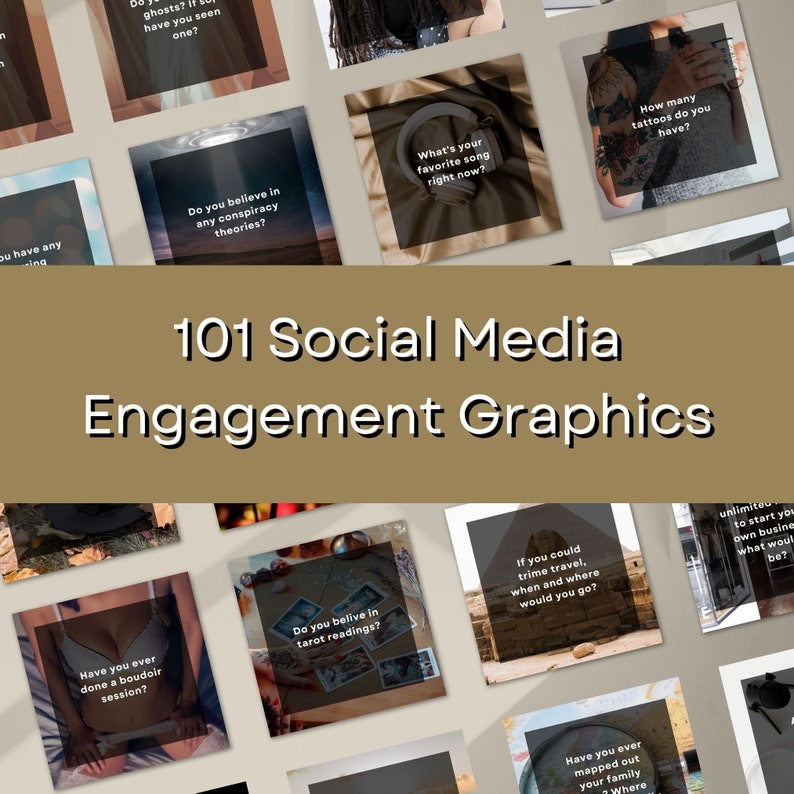 101 Social Media Engagement Graphics - Etsy