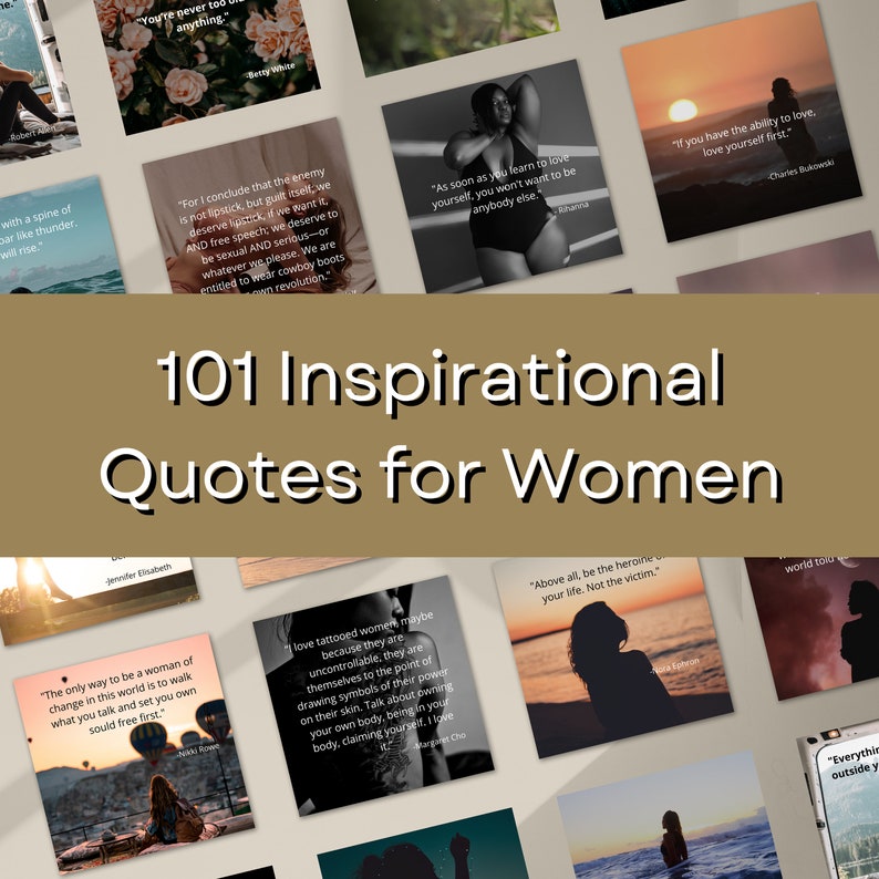 101 Motivational Quotes for Women - Etsy
