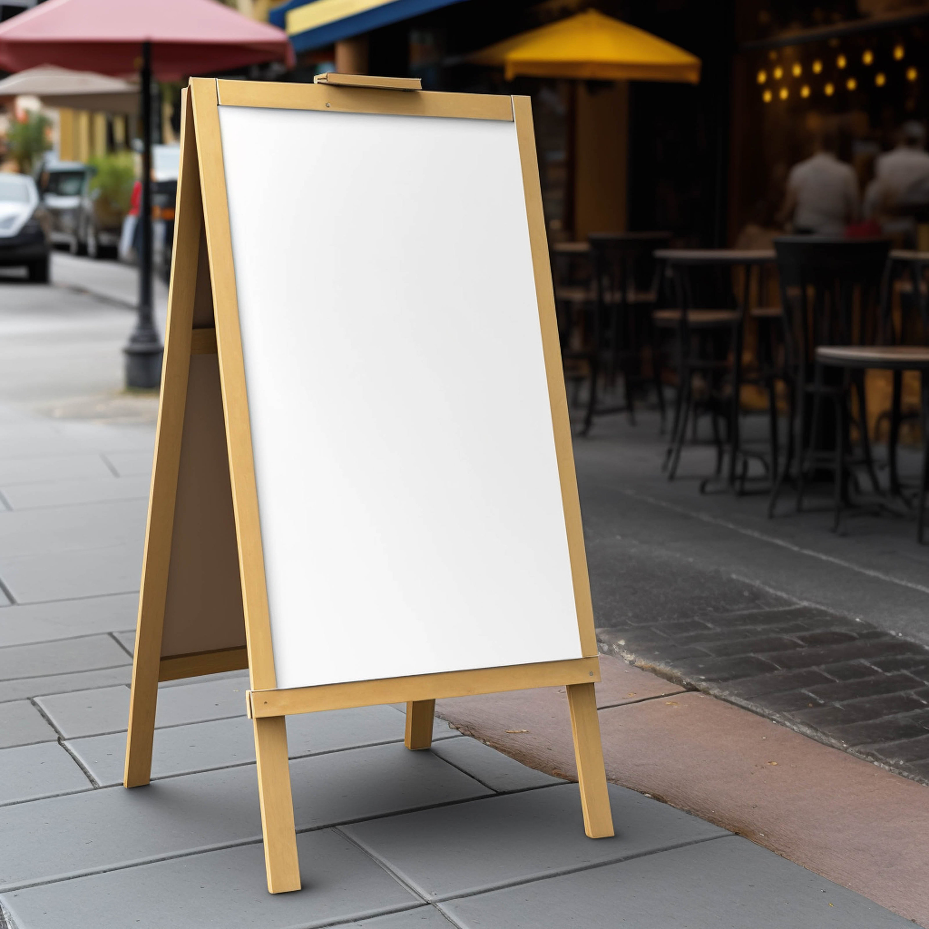 Stand Out With Our Digital Downloadable Blank Sandwich Board Mockups ...