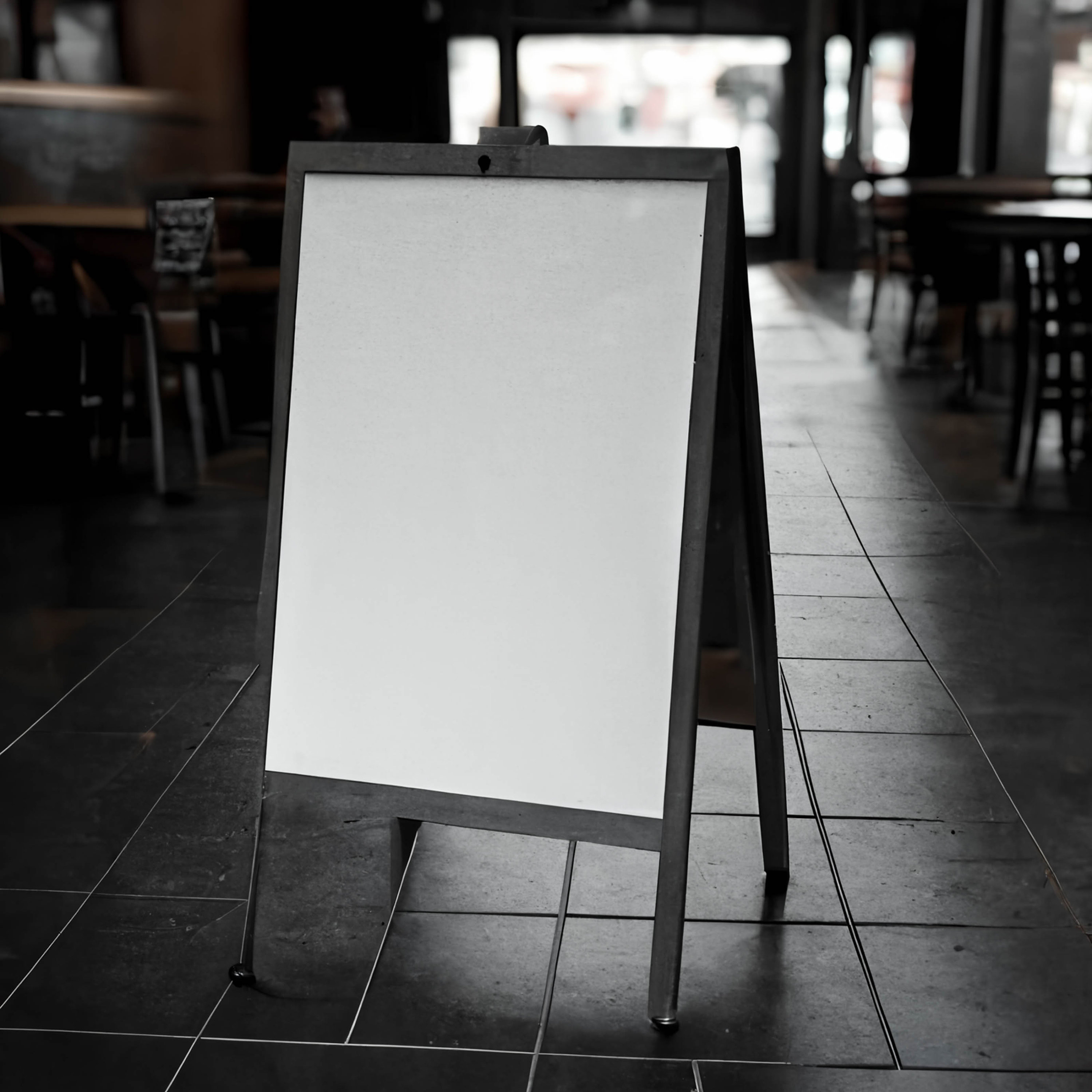 Stand Out With Our Digital Downloadable Blank Sandwich Board Mockups ...