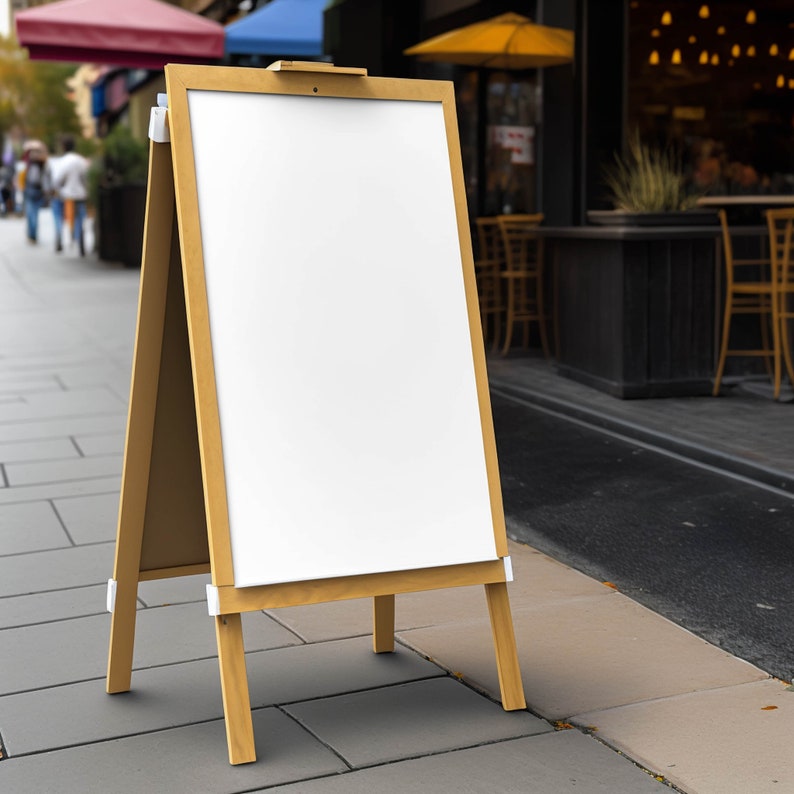 Stand Out With Our Digital Downloadable Blank Sandwich Board Mockups ...
