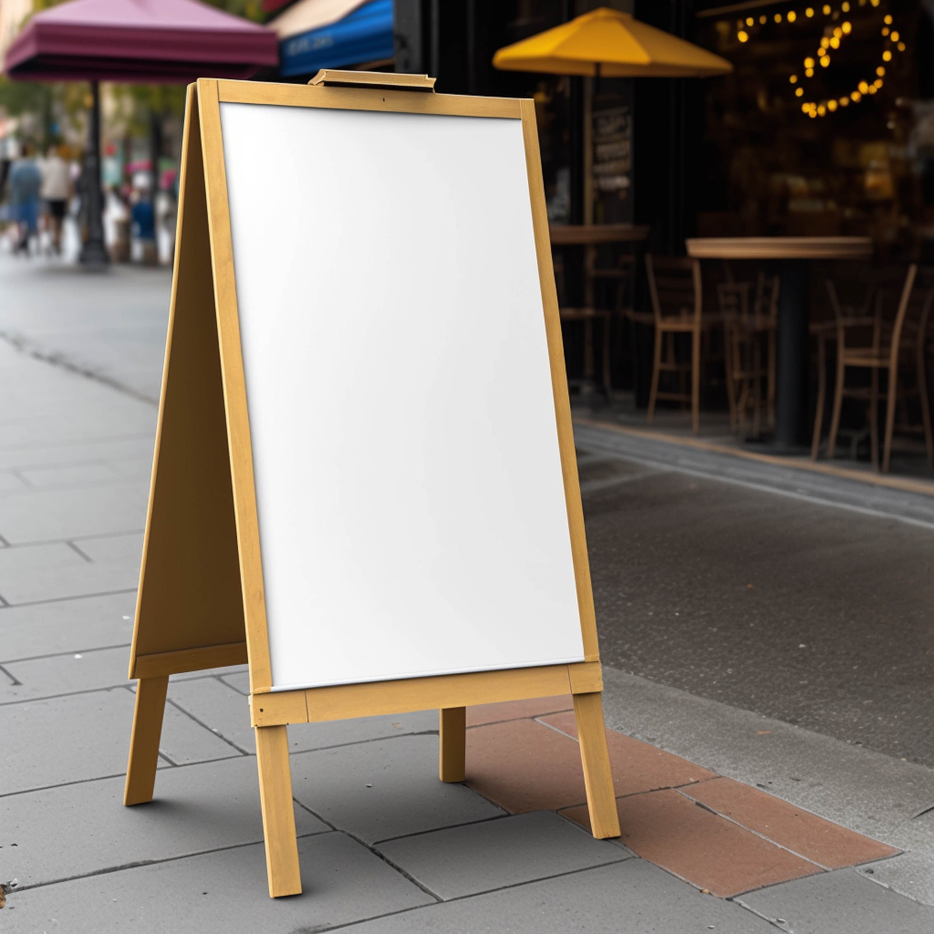 Stand Out With Our Digital Downloadable Blank Sandwich Board Mockups ...