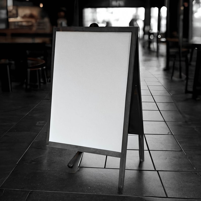 Stand Out With Our Digital Downloadable Blank Sandwich Board Mockups ...