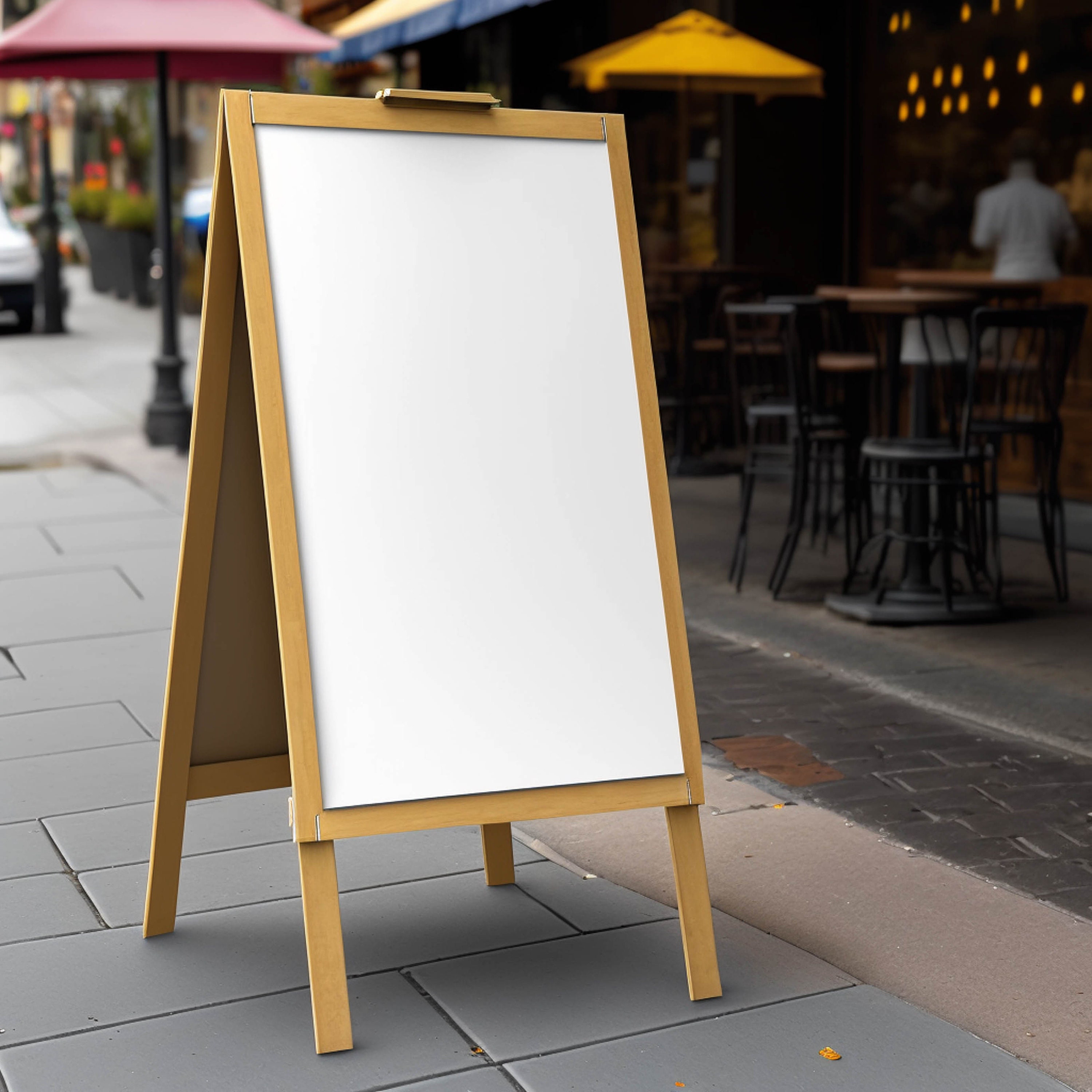 Stand Out With Our Digital Downloadable Blank Sandwich Board Mockups ...