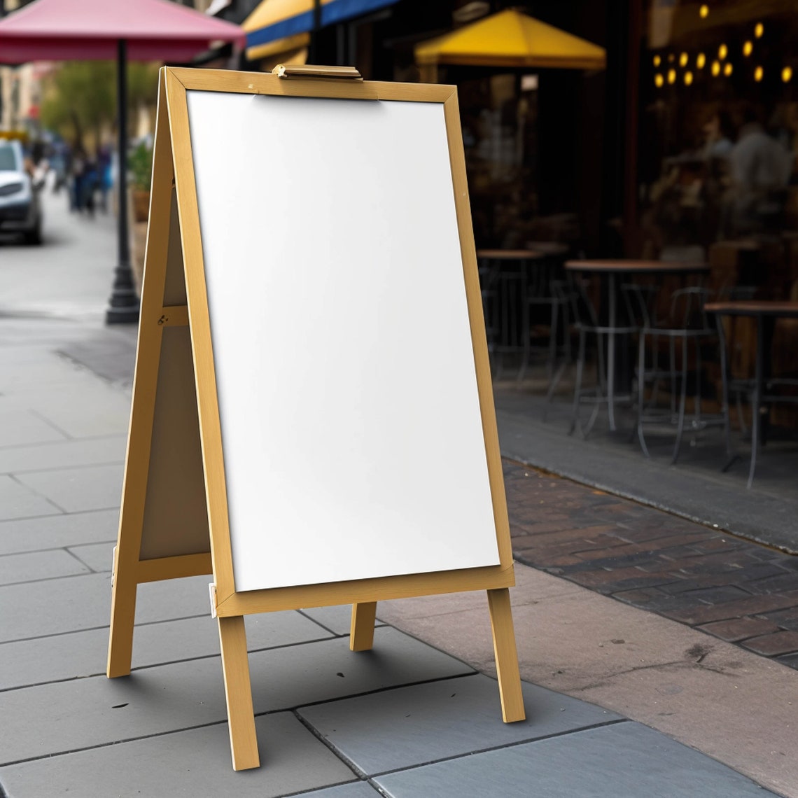 Stand Out With Our Digital Downloadable Blank Sandwich Board Mockups ...