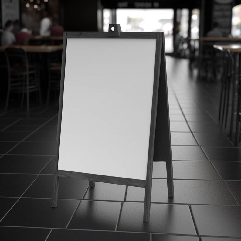 Stand Out With Our Digital Downloadable Blank Sandwich Board Mockups ...