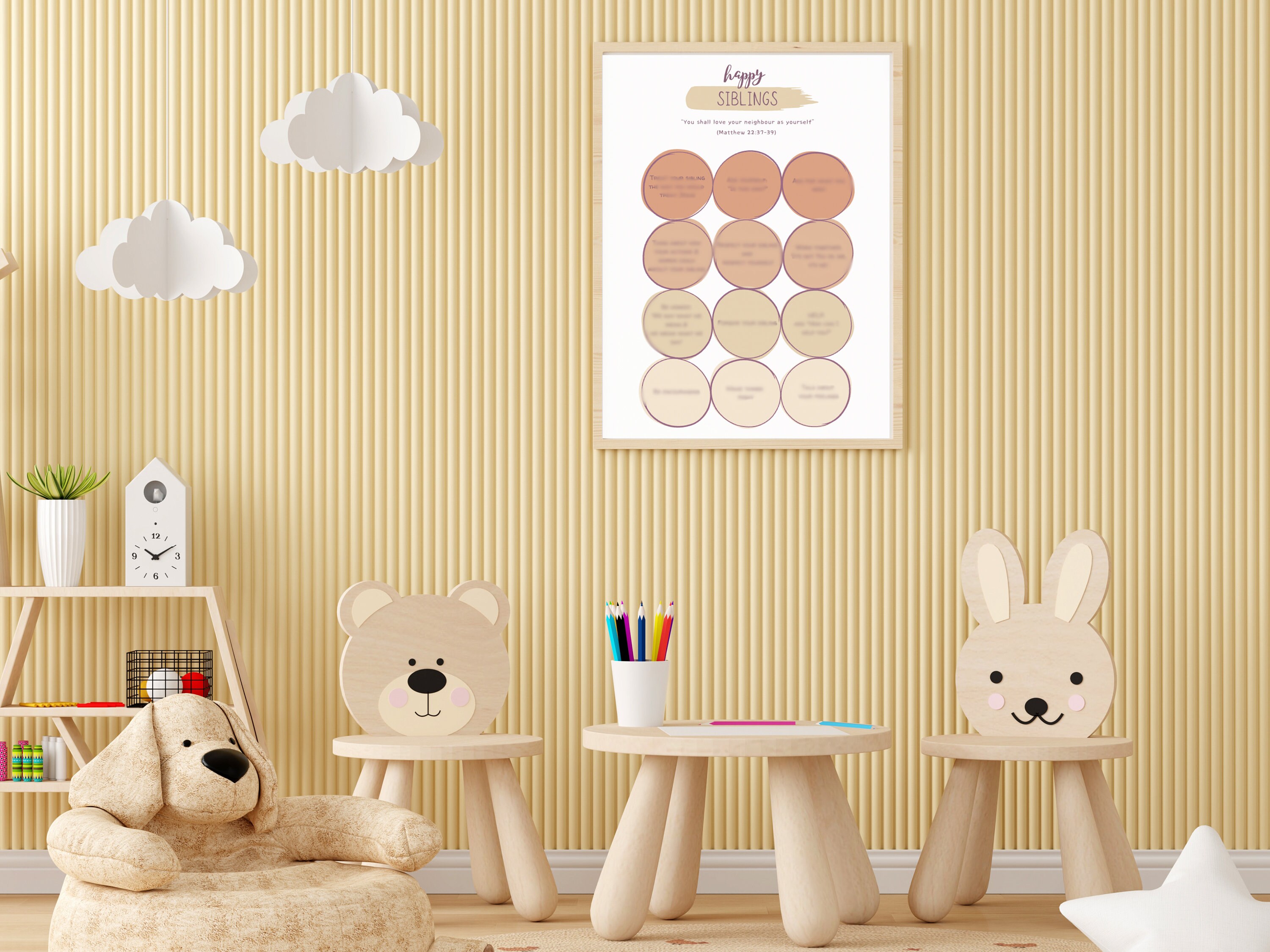 Siblings Happy Relationship Poster for Kids, Help Children Have Healthy ...