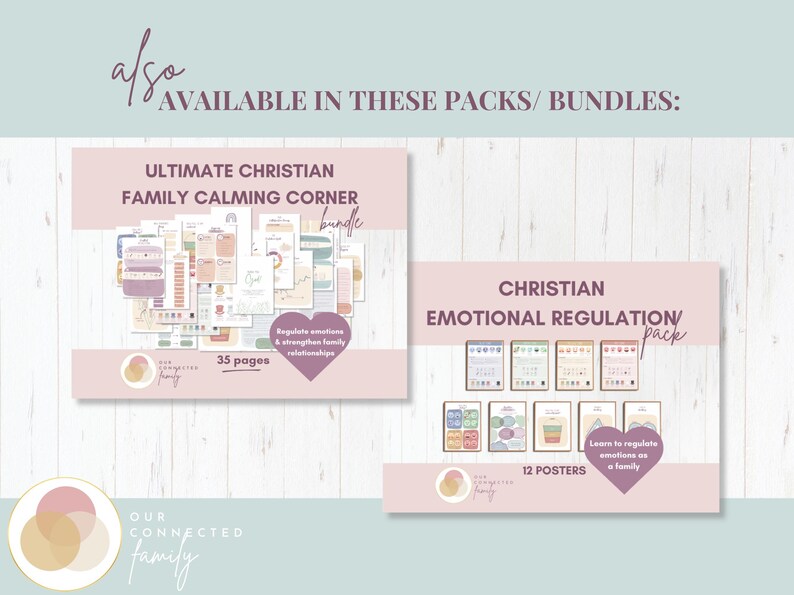 Christian Emotion Regulation Posters: Spiritual Wall Art (digital ...