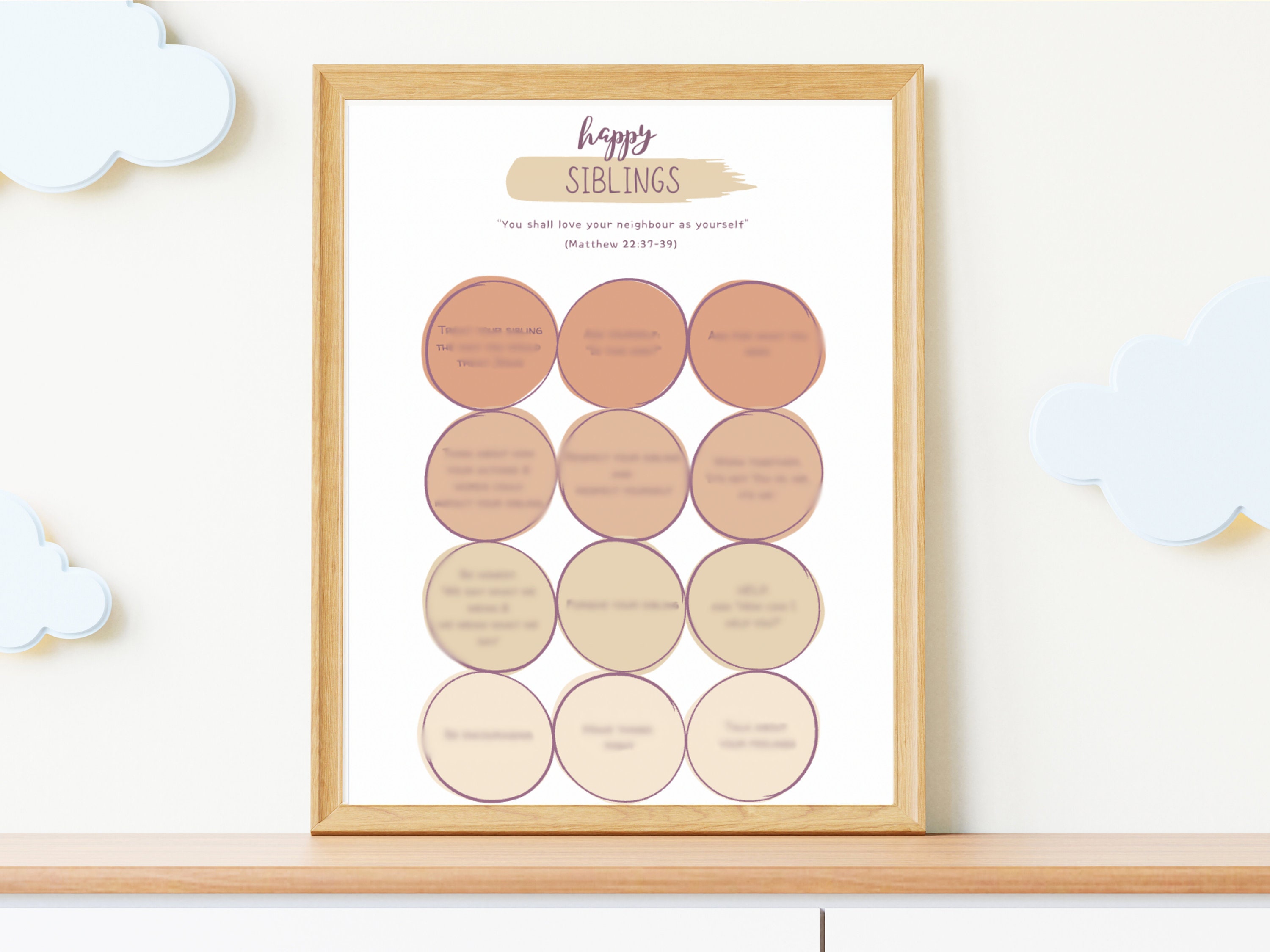 Siblings Happy Relationship Poster for Kids, Help Children Have Healthy ...
