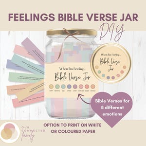 Printable BIBLE VERSE Jar & Lid Labels – 16 Oz Digital Download DIY ...