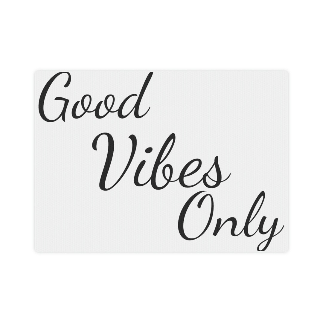Good Vibes Only Sign Minimalistic Canvas Sign - Etsy