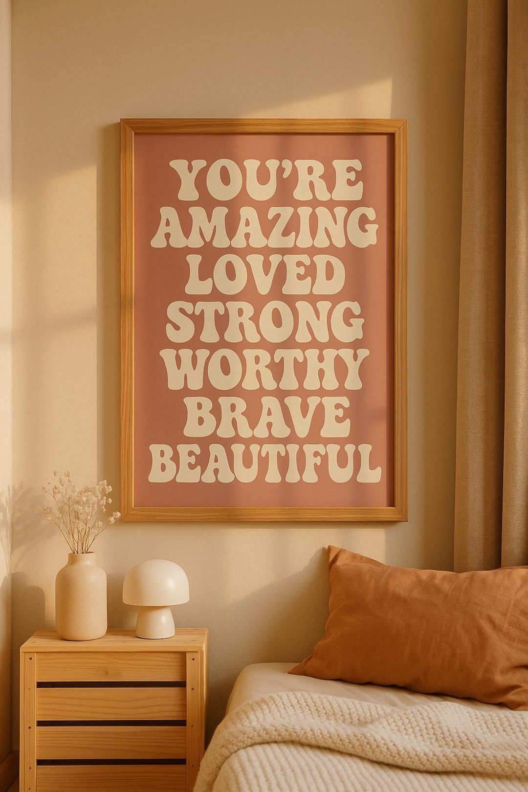 You Are Affirmation Print, You Are Amazing Poster, Positive ...