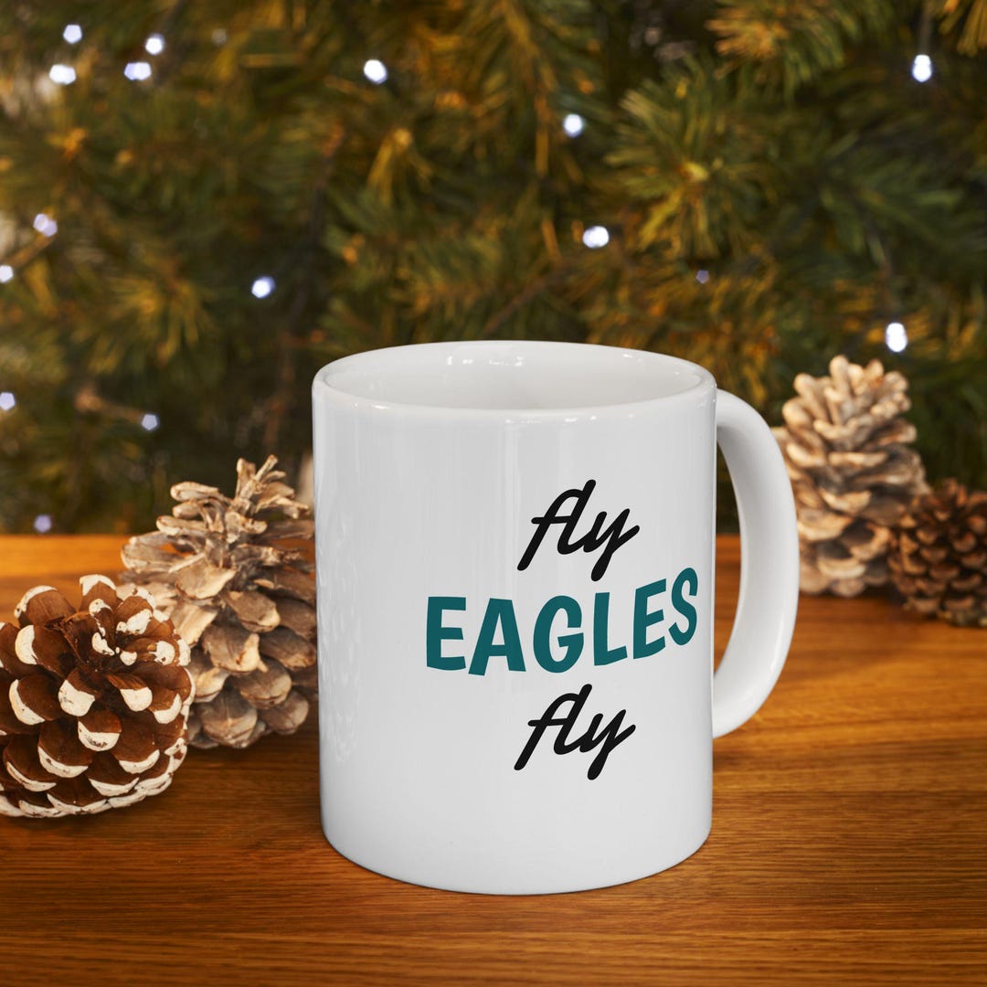 Philadelphia Eagles Ceramic Mug, Fly Eagles Fly NFL Coffee Cup ...