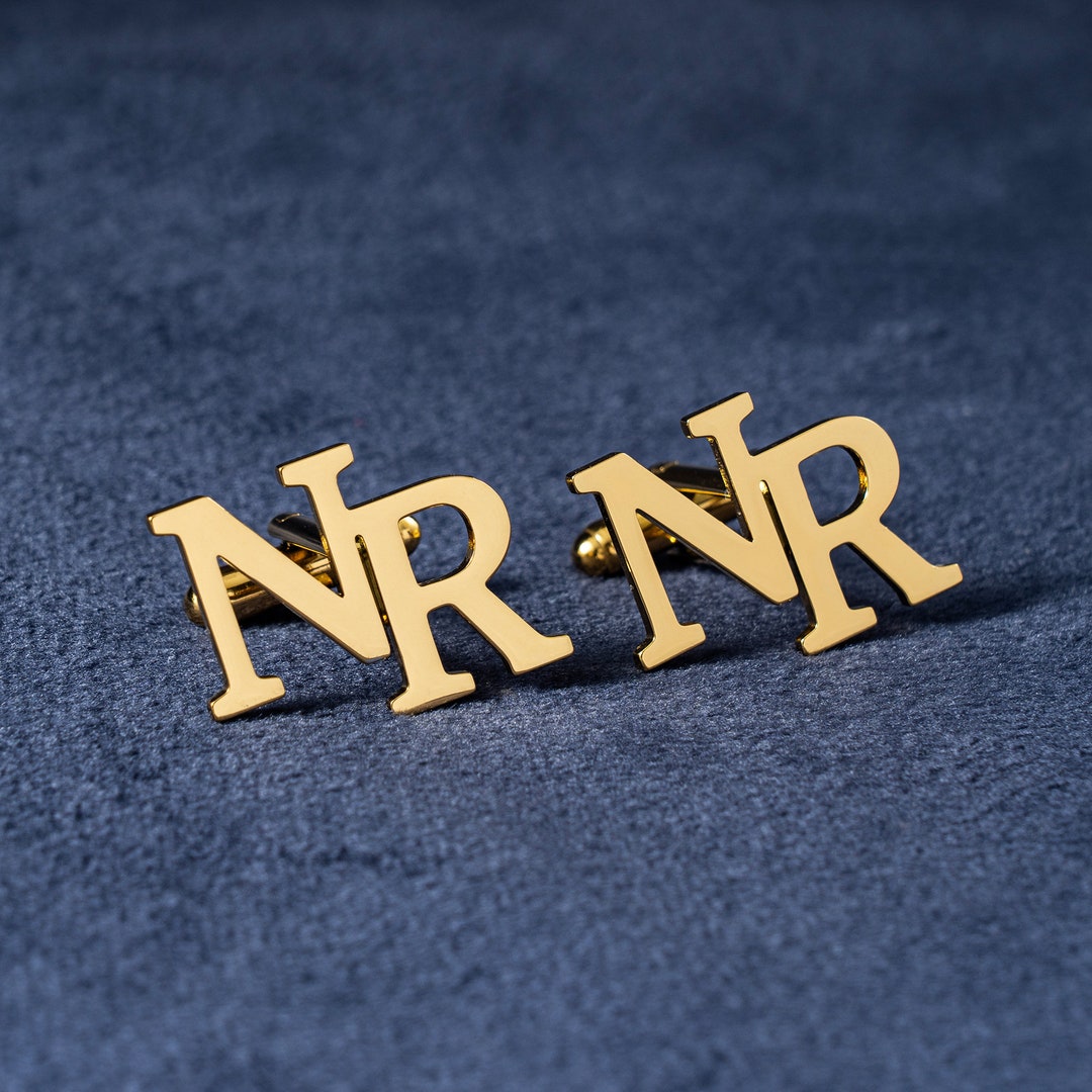 Personalized Name Cufflinks, Initial Cuff Links, Letter Custom ...