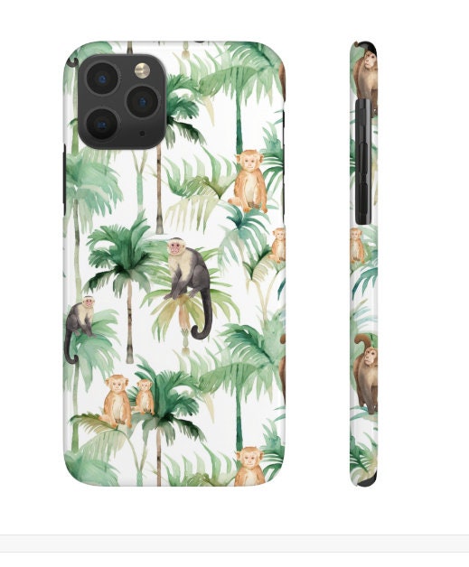 Monkey Palm Trees Seamless Pattern | Continuous Pattern for Commercial ...