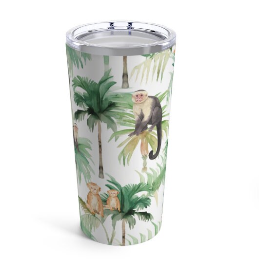 Monkey Palm Trees Seamless Pattern | Continuous Pattern for Commercial ...