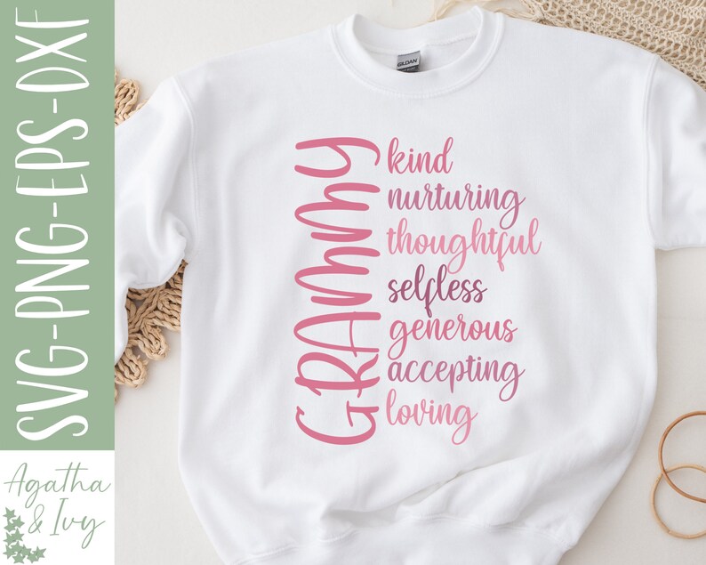 Grammy Svg Grammy Word Collage Svg Grandma Shirt I Love My - Etsy