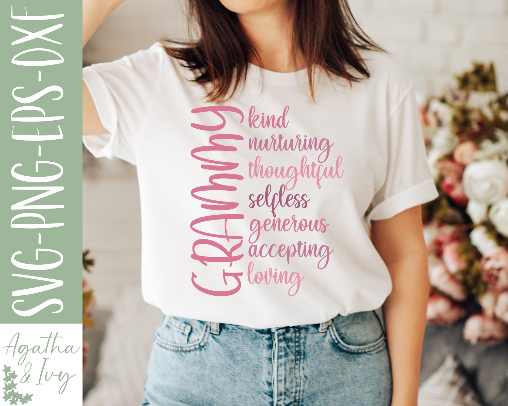 Buy Grammy Svg Grammy Word Collage Svg Grandma Shirt I Love My Online ...