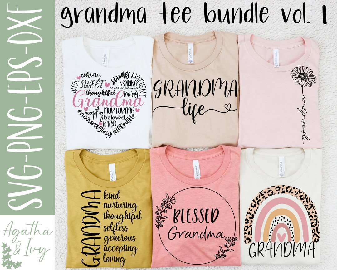 Grandma SVG Bundle Designgrandma Bundle SVG File for Cricut - Etsy