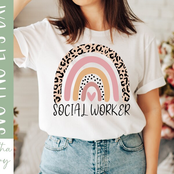 Social Worker Rainbow Svg - Etsy