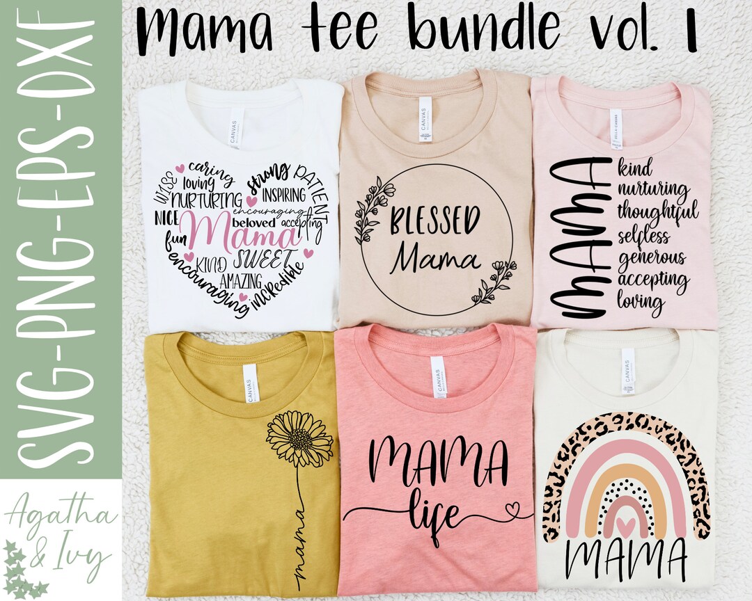 Mama SVG Bundle Design Mom Bundle SVG File for Cricut - Etsy