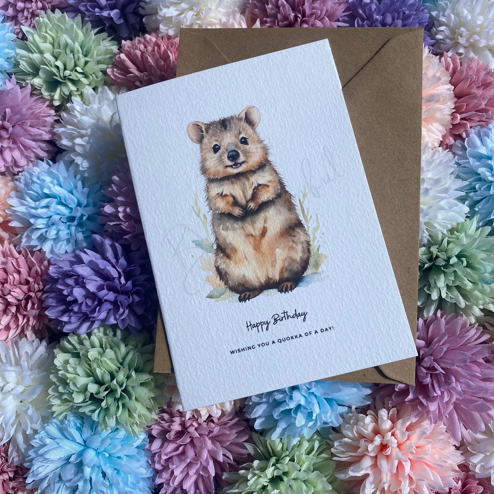 Australian Native Quokka Greeting Card - Including Envelope (A6 10.5 X ...