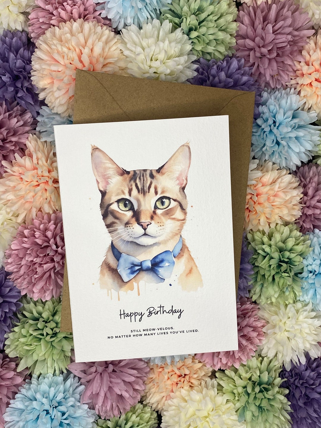 Happy Birthday Greeting Card Still Meow-velous Including Envelope A6 10 ...
