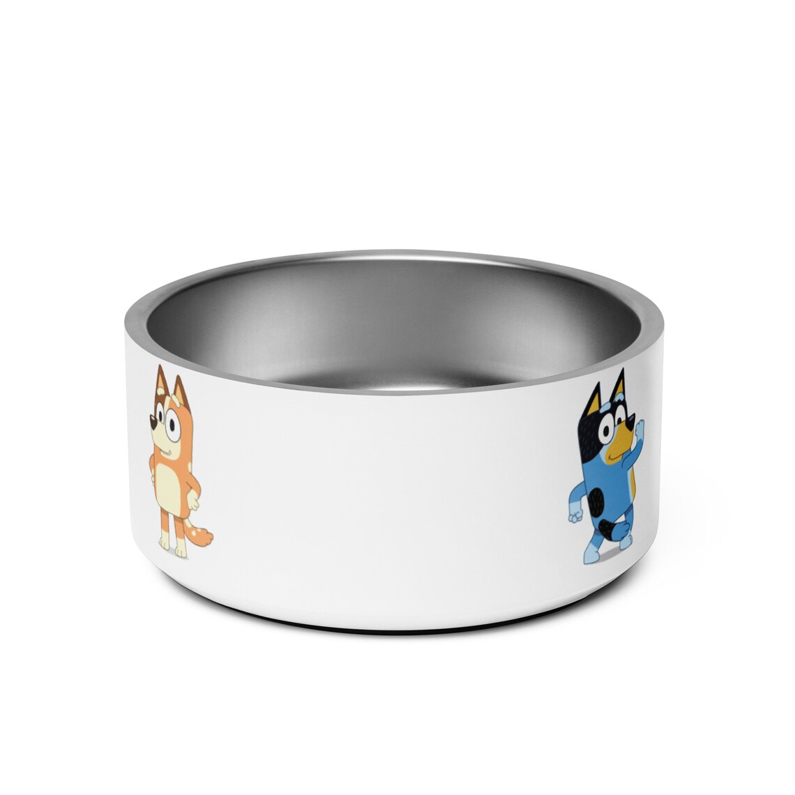 Bluey Family Pet Bowl Stainless Steel Dish With Anti-slip Base for Safe ...