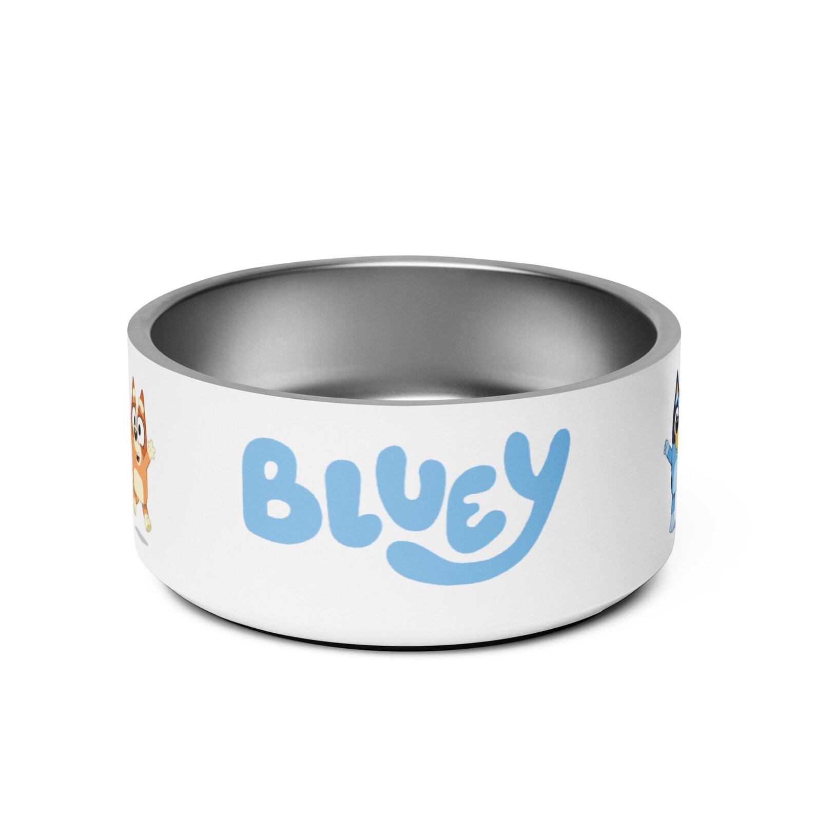 Bluey Family Pet Bowl Stainless Steel Dish With Anti-slip Base for Safe ...